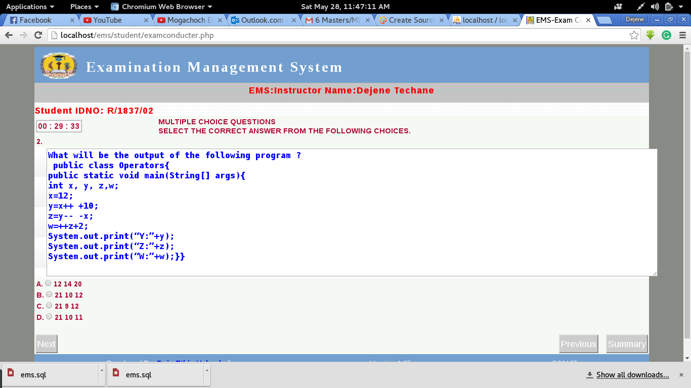 Examination Management System | SourceCodester Examination Management System | SourceCodester